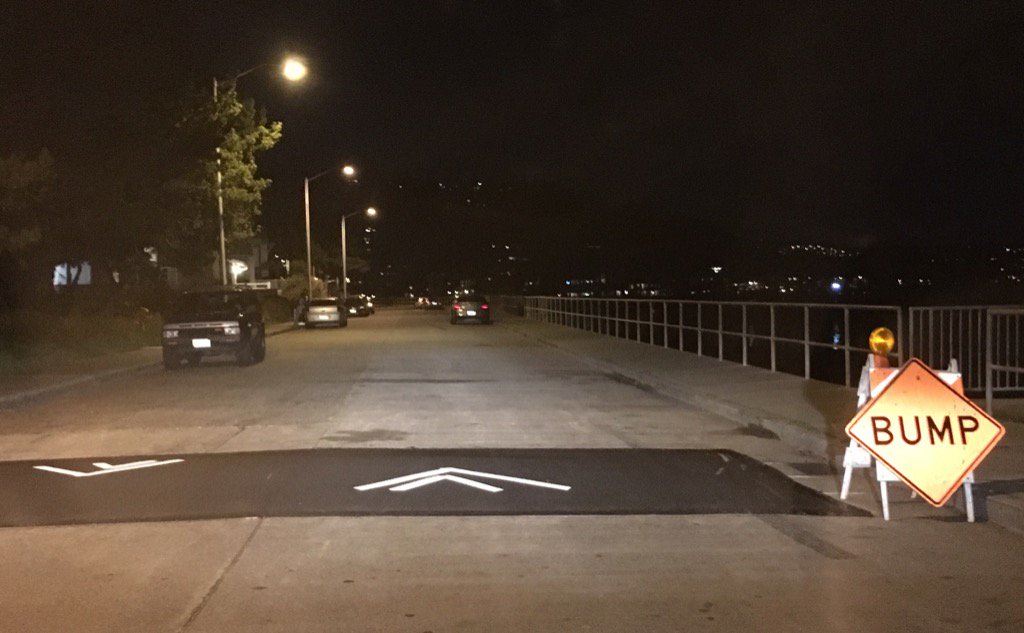 West Seattle Blog… | FOLLOWUP: Beach Drive speed bumps installed along ...