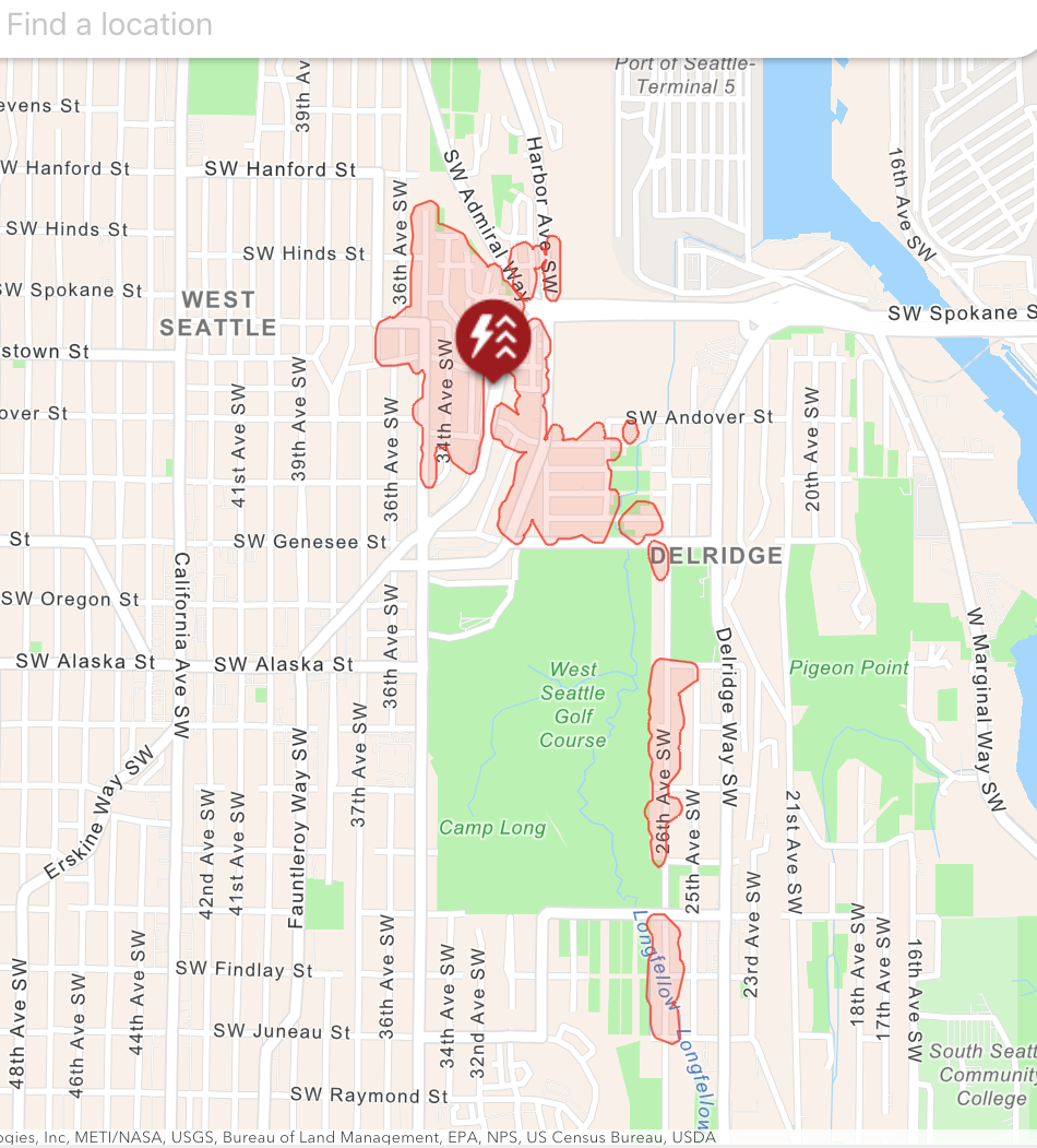 West Seattle Blog… | WEST SEATTLE WEATHER: Power outage for 3,200 ...