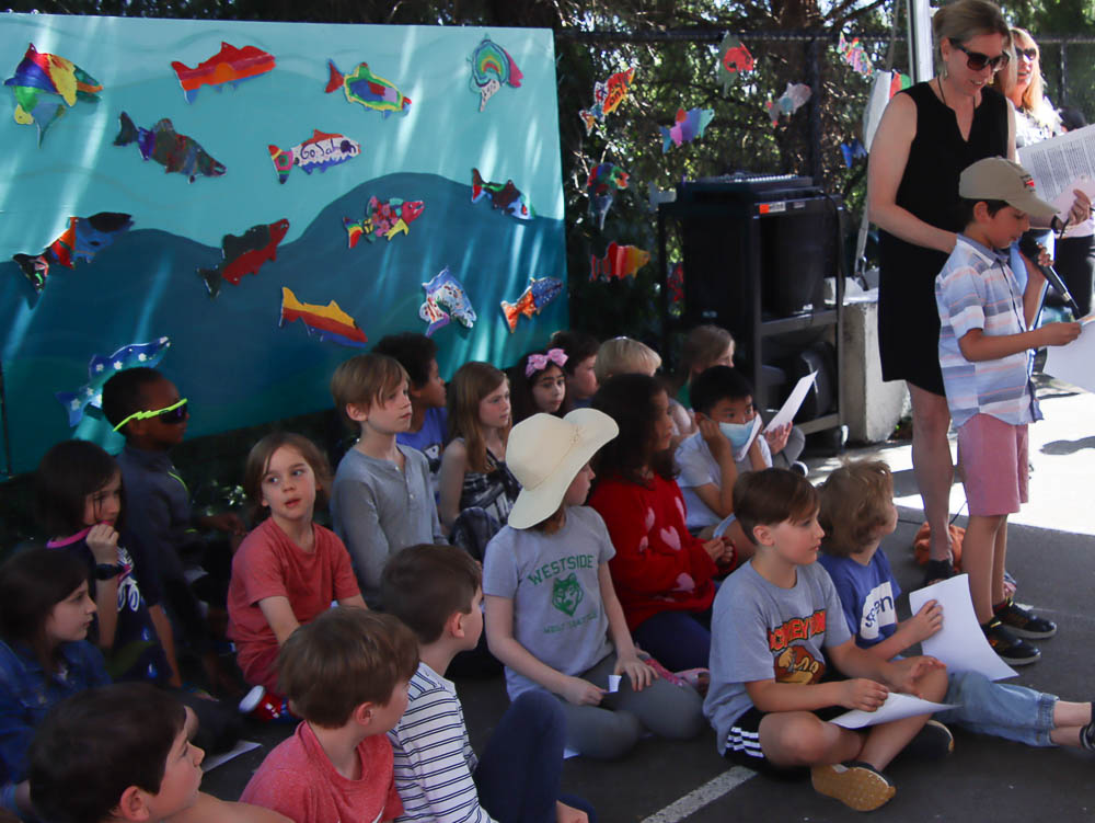 West Seattle Blog… | WEST SEATTLE ART: Student-created salmon surface ...