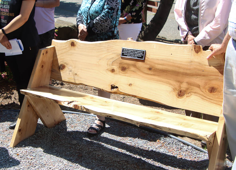 West Seattle Blog… | VIDEO: Peace Pole, benches dedicated at Our Lady ...