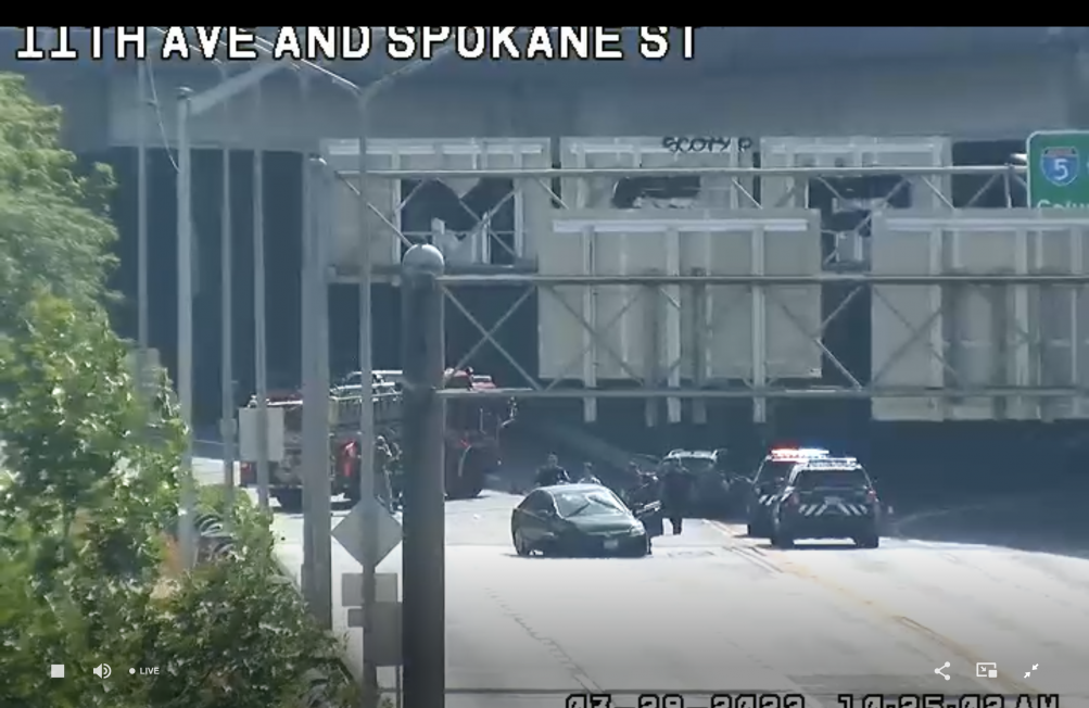 West Seattle Blog… | UPDATE: Crash on westbound West Seattle low bridge; water trouble on West ...