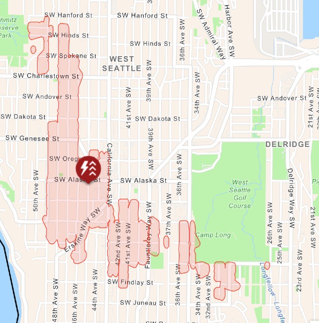West Seattle Blog… | UPDATE: Outage cuts power to 4,700+ in West Seattle