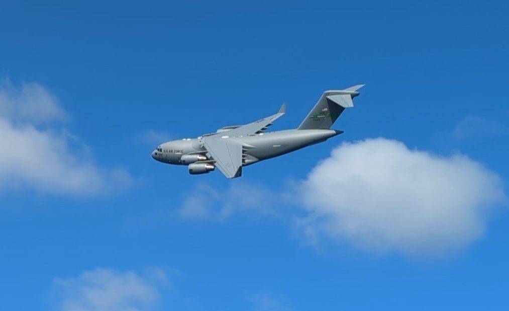 West Seattle Blog… | SEEN FROM WEST SEATTLE: Air Force cargo jet’s flyby
