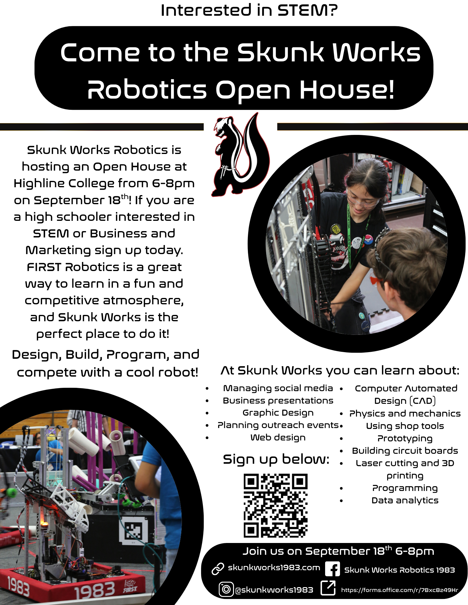 West Seattle Blog… | Skunk Works Robotics open house