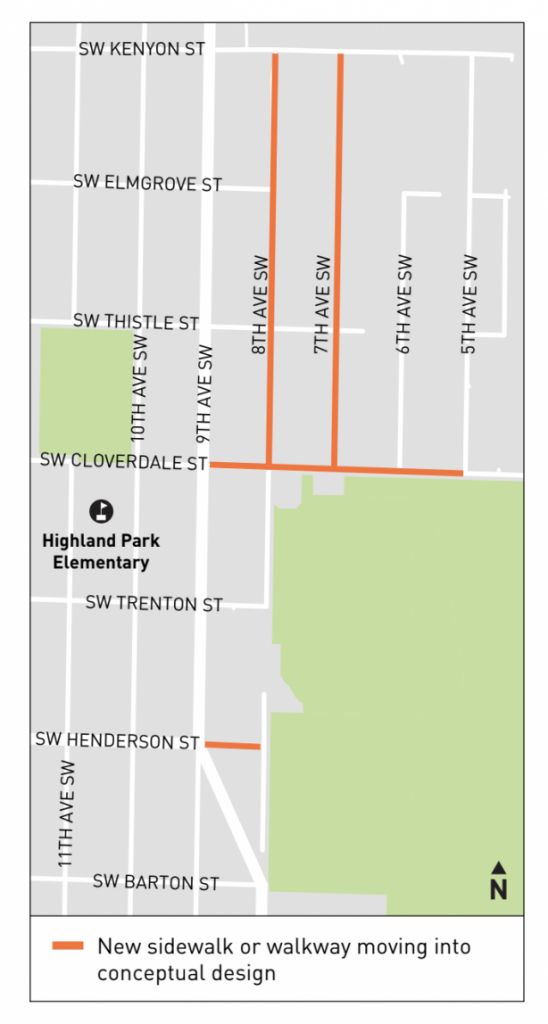 West Seattle Blog… | FOLLOWUP: SDOT’s Highland Park sidewalk/walkway plan