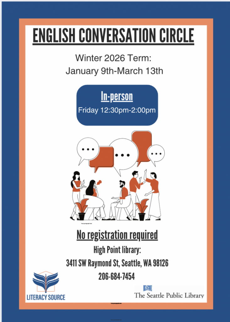 West Seattle Blog… | English Conversation Circle at High Point Library