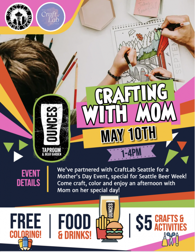 West Seattle Blog… | Crafting with Mom on Mother’s Day at Ounces